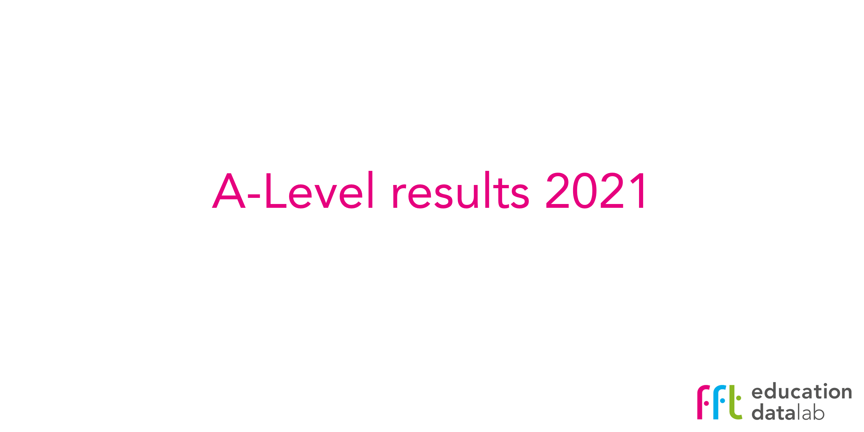 A-Level results 2021: The main trends in grades and entries - FFT ...
